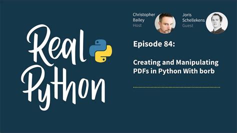 creating and manipulating pdfs in python with borb real python