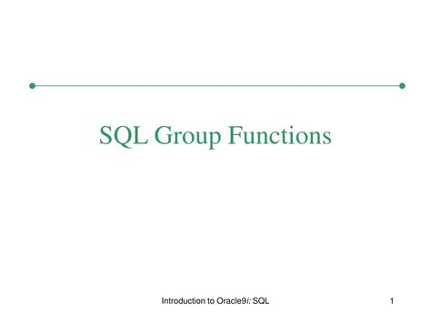 ppt sql group functions powerpoint presentation free