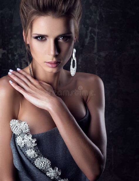 Portrait Of Young Beautiful Woman With Sensual Look Professional