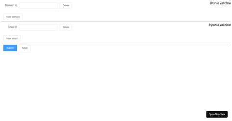 delete or add form items dynamically codesandbox