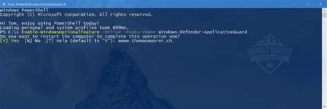 enable windows defender application guard on windows 10