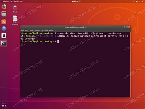 how to create desktop shortcut launcher on ubuntu 18 04
