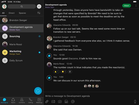 messaging keep work moving after the meeting