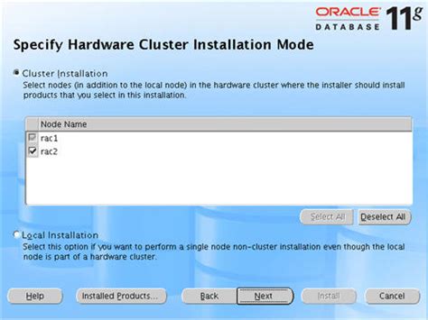 oracle base oracle 11g release 1 rac on linux using nfs
