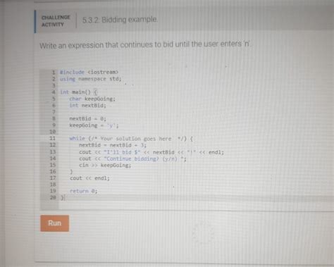 solved challenge 532 bidding example activity write expre