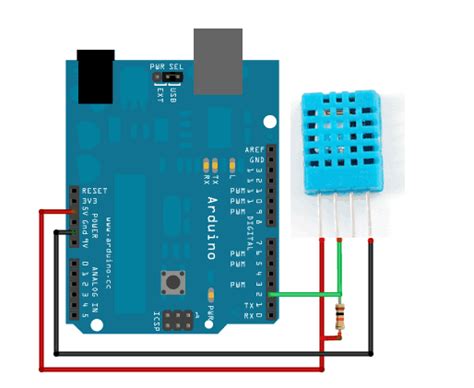 connecting to a dhtxx sensor dht11 dht22 and am2302 sensors