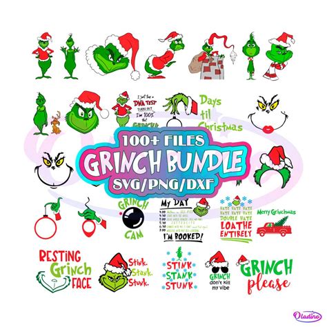 The Grinch Christmas Svg Grinchmas Svg Bundle Download