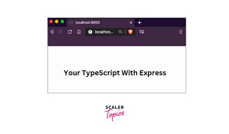 express js with typescript scaler topics