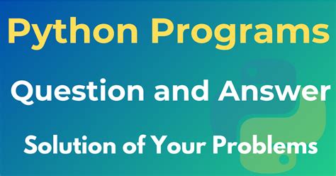 python programs questions and answers