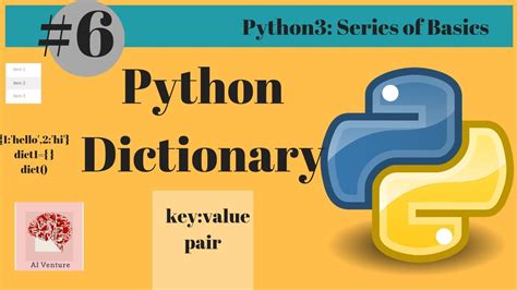 python3 series of basics 6 python dictionary the key value pairs