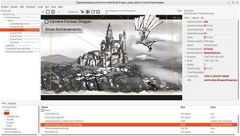 2d game designed in castle game engine editor