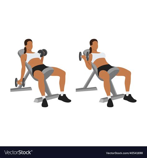 Incline Bench Dumbbell Curls