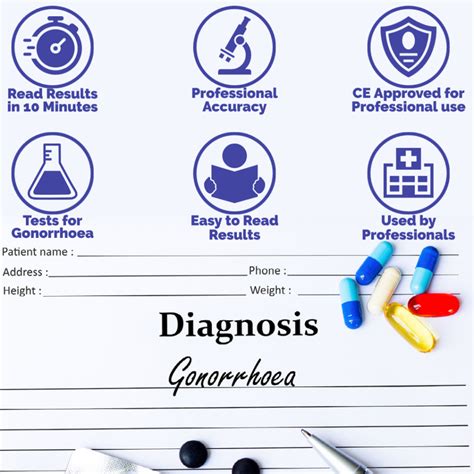 1 X Chlamydia Test And Gonorrhoea Kit Sti Std Professional Swab