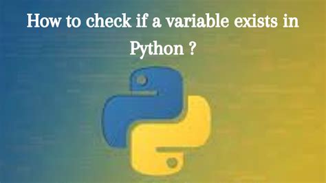 how to check if a variable exists in python i2tutorials