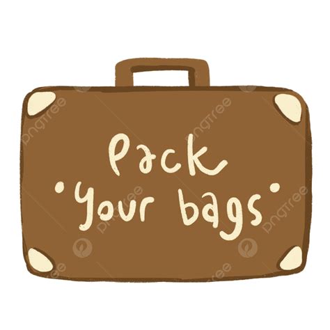 Mala Marrom Faça Sua Mala Png Mala De Viagem Sacola Viagem Imagem