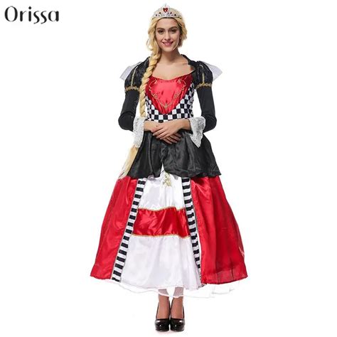 Alice In Wonderland Cosplay Costume Queen Of Hearts Costume Red Queen