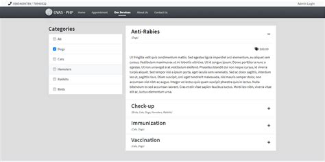 online veterinary appointment system using php oop free source code