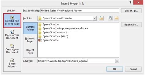 how to add a hyperlink to a powerpoint presentation