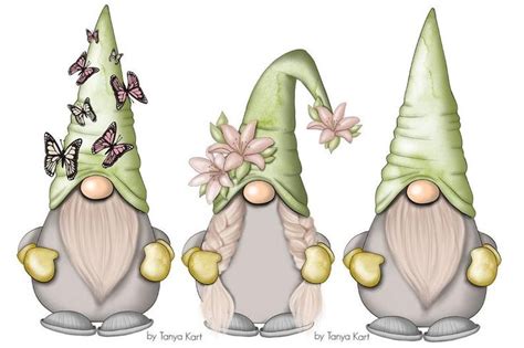 Spring Easter Gnomes Png Clipart Instant Download For Commercial Use