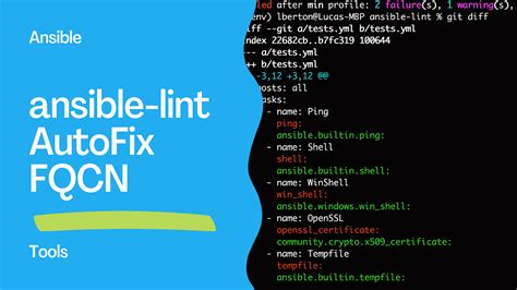 streamline your ansible development with auto fixing of fcqn rule