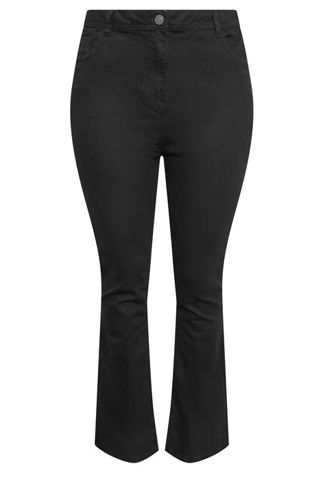 Yours Plus Size Black Bootcut Stretch Isla Jeans Yours Clothing