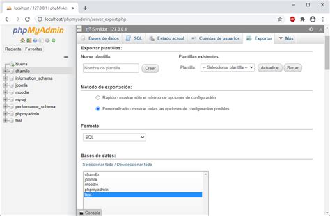 ¿cÓmo puedo exportar mi base de datos desde xampp