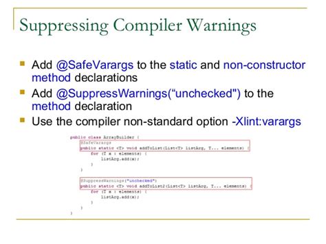 what is suppresswarnings annotation in java unchecked rawtypes serial