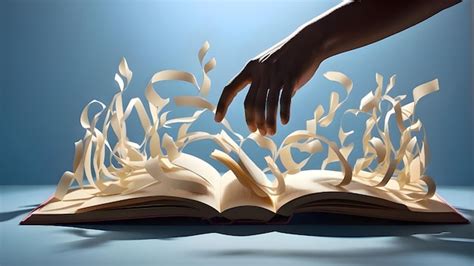 Premium Photo A Persons Hand Is Touching A Book With The Title Quot