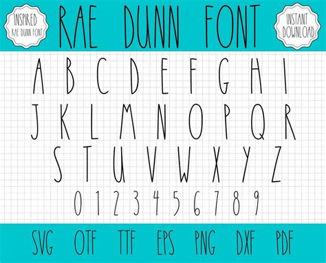 Rae Dunn Svg Rae Dunn Font Rae Dunn Rae Dunn Inspired Farmhouse