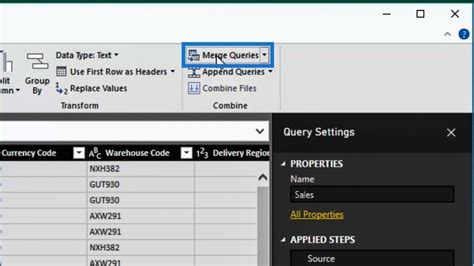 how to merge queries in power bi enterprise dna
