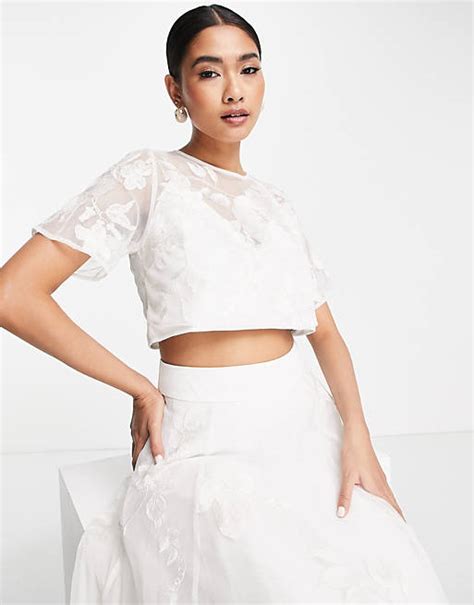 Asos Edition Floral Embroidered Mesh Cami Top Asos