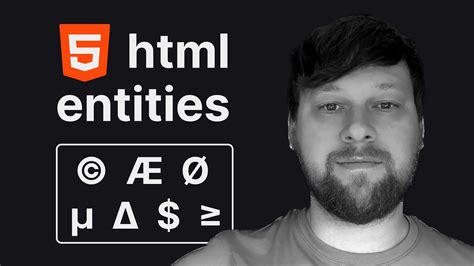 use html entities to display reserved characters youtube