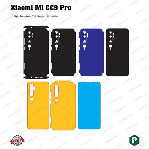 Xiaomi Mi Cc9 Pro Cut File Template Vector