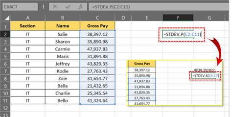how to calculate standard error in excel