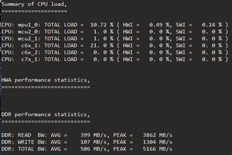 tda4vm dsp cpu utilization by tiovxcolorconvert processors forum