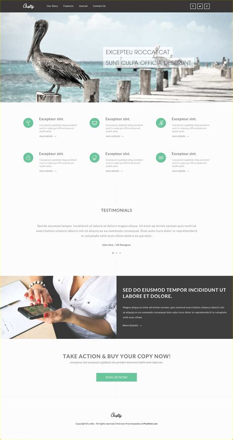 expression web templates free responsive of crafty free html5