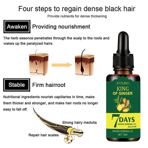 Makecool Ginger Germinal Oil Hair Growth Serum Essential Oil Hair