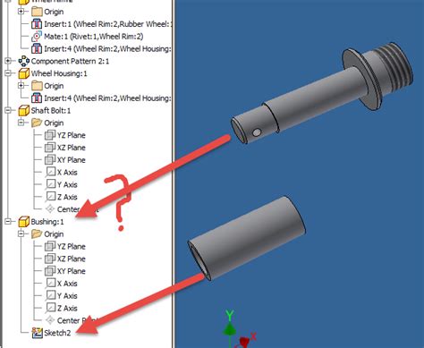 solved sketch component in iam file autodesk community