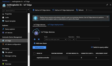iot edge device monitoring and management with azure