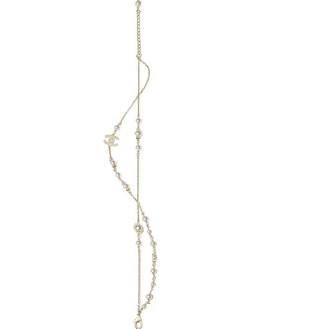 Metal Glass Pearls Imitation Pearls And Strass Gold Pearly White