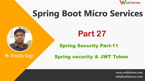spring security spring boot jwt token part 27 youtube