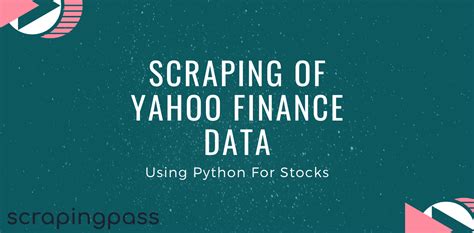 perfect guide on realtime scraping of yahoo finance data using python