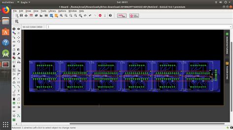 eagle download skematik dot matrix 8x8 max7219