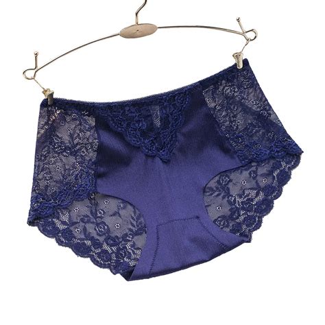 Women High Rise Panty Sexy Lace Hollow Seamless Underwear Mesh