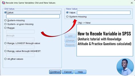 recoding variable in spss explained with kap example amharic tutorial