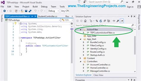 create new filter in asp the engineering projects