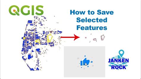 how to save selected features in qgis youtube