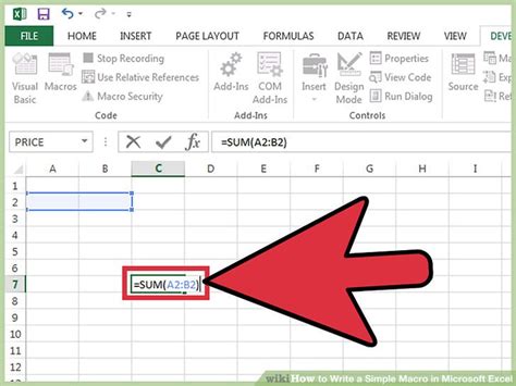 how to write a simple macro in microsoft excel with pictures