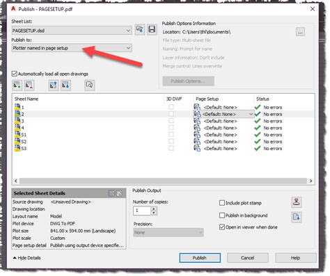 acade 2017 plot project doesn t follow plot settings for