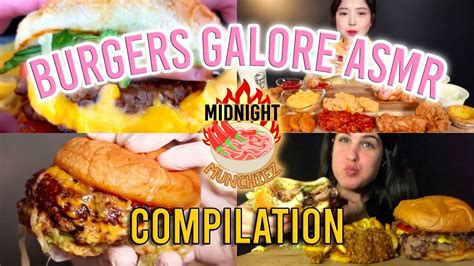 Burgers Galore Asmr Mukbang Compilation Youtube